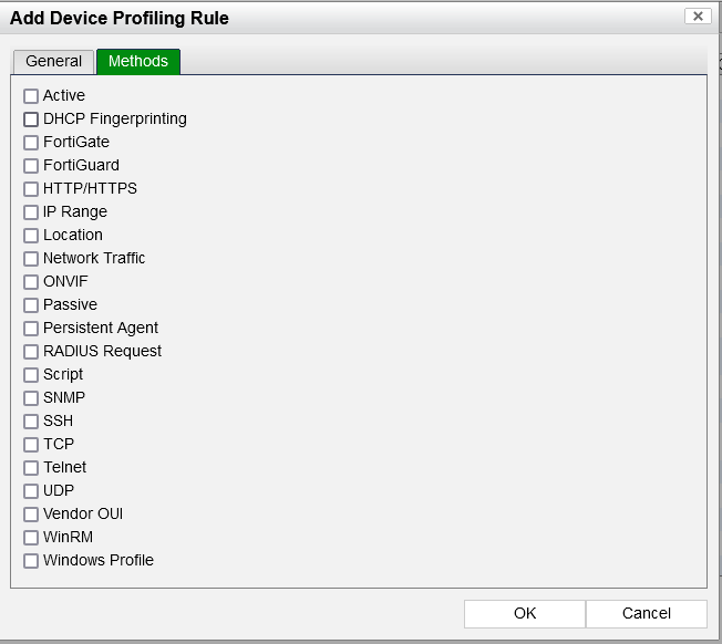 Step 3: Build Profiling Rules | FortiNAC-F 7.6.0 | Fortinet Document Library